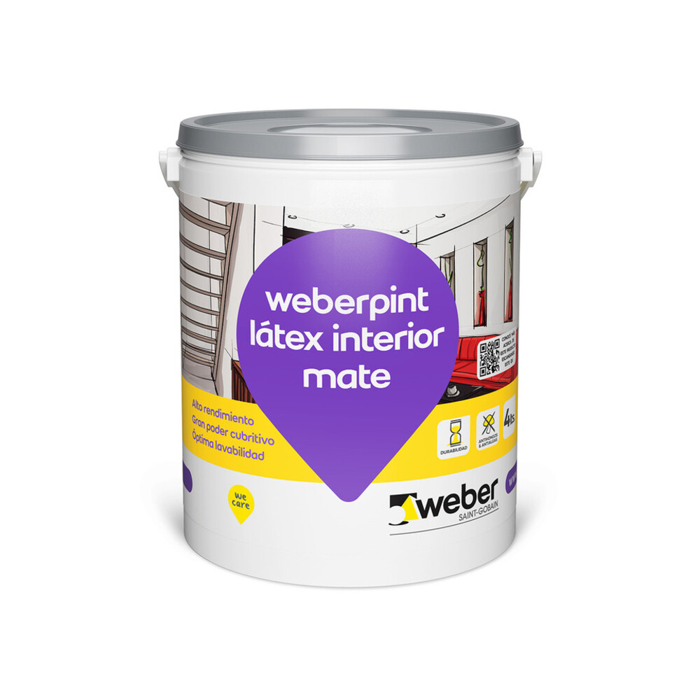 weberpint látex interior mate : Pinturas > Pinturas y Preparación de ...